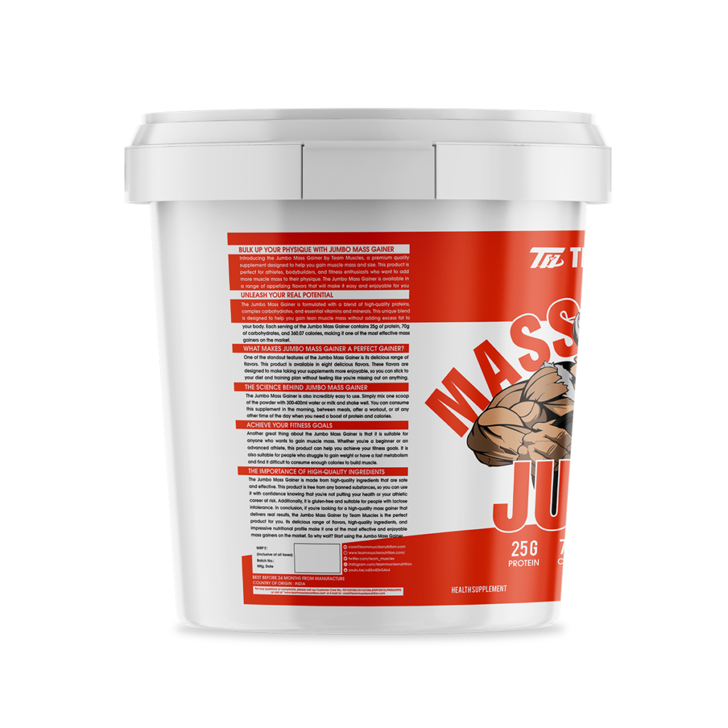 Jumbo Mass Gainer 5Kg - Team Muscles Nutrition